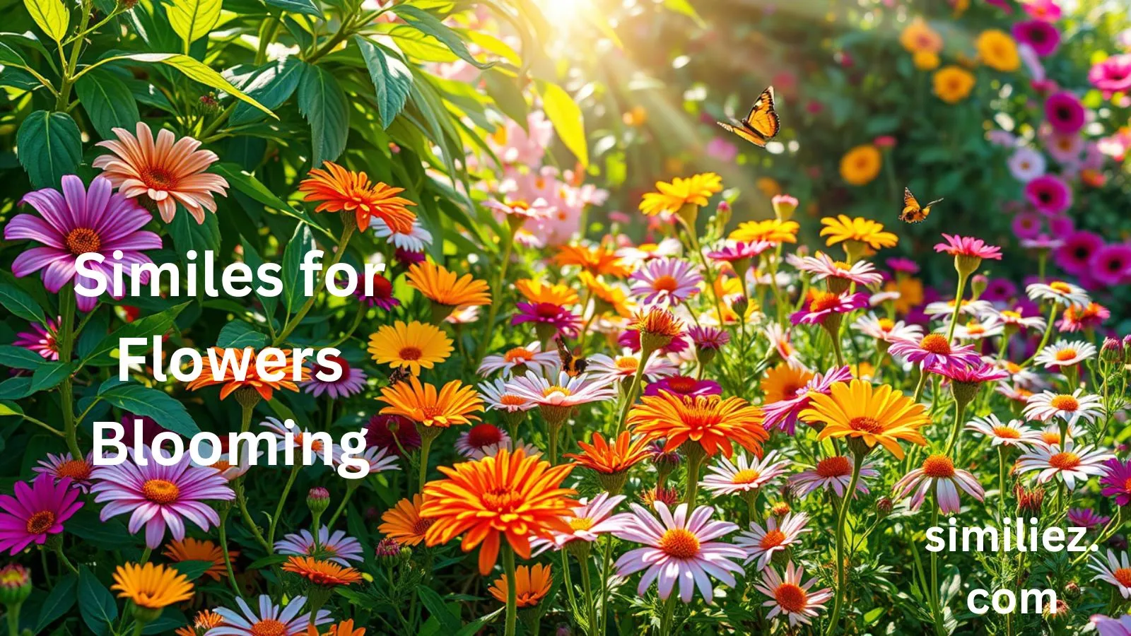 15+ Similes for Flowers Blooming